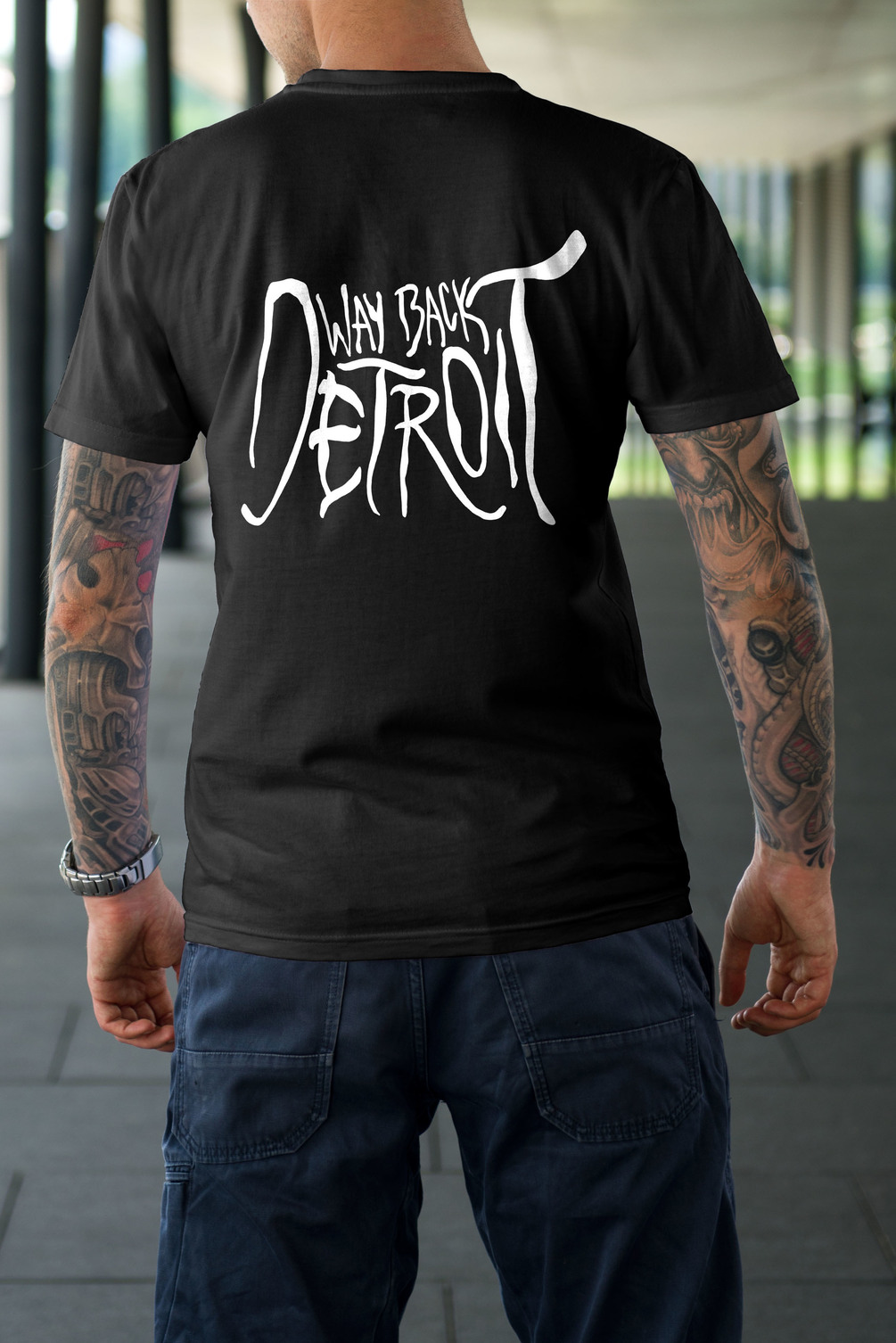 Tshirt - Way Back Detroit - Black