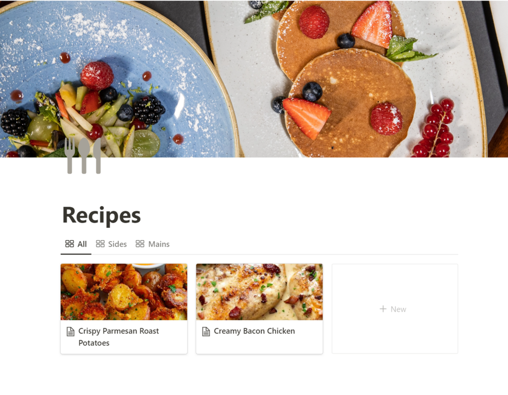 Recipes Notion