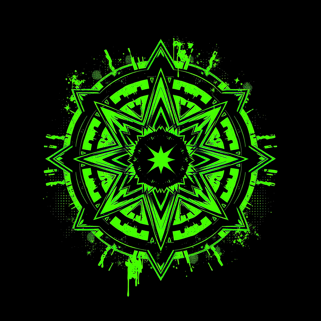 Grunge Style T-shirt Design AI Prompt Template