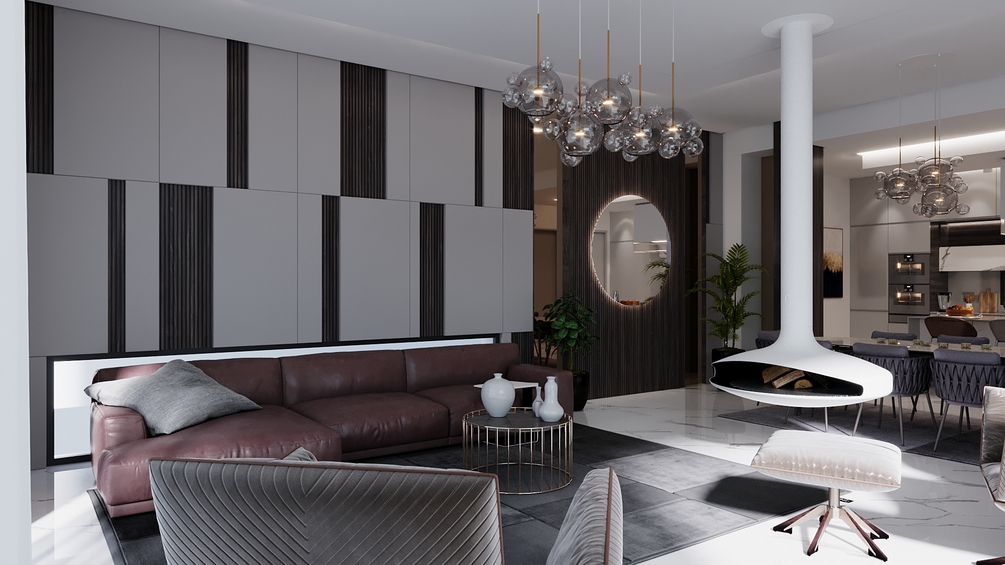 Modern interior House 3D model