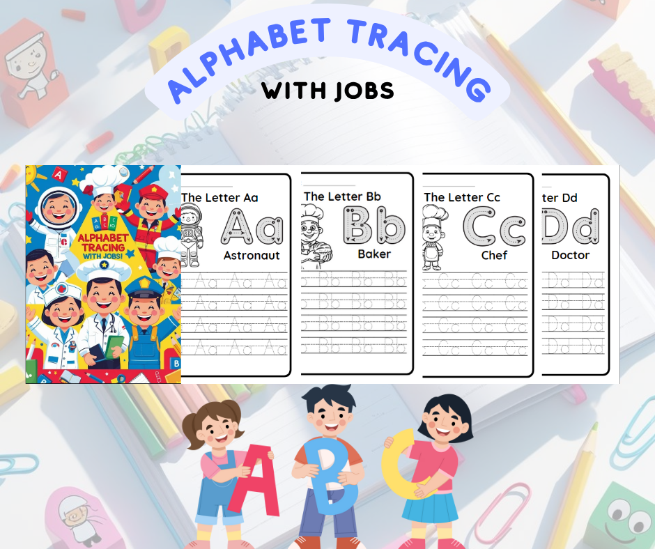 Alphabet Tracing with Jobs | Jay's Digital Product
