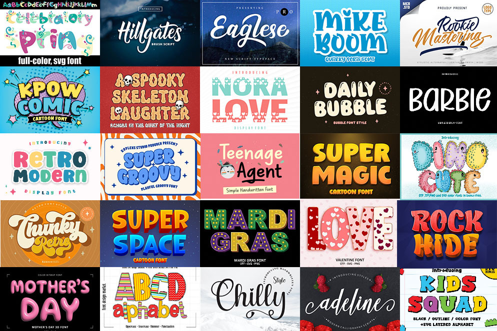 The Ultimate 55 Fonts - Font Bundle