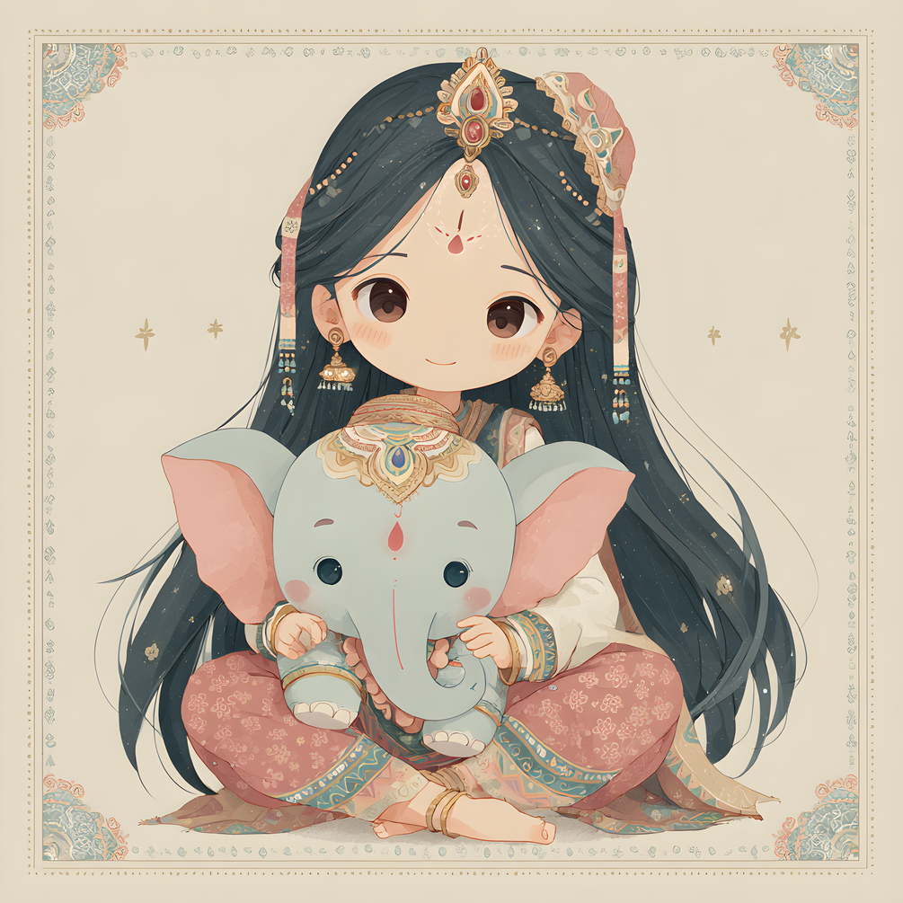 Little Goddess & Elephant Pal