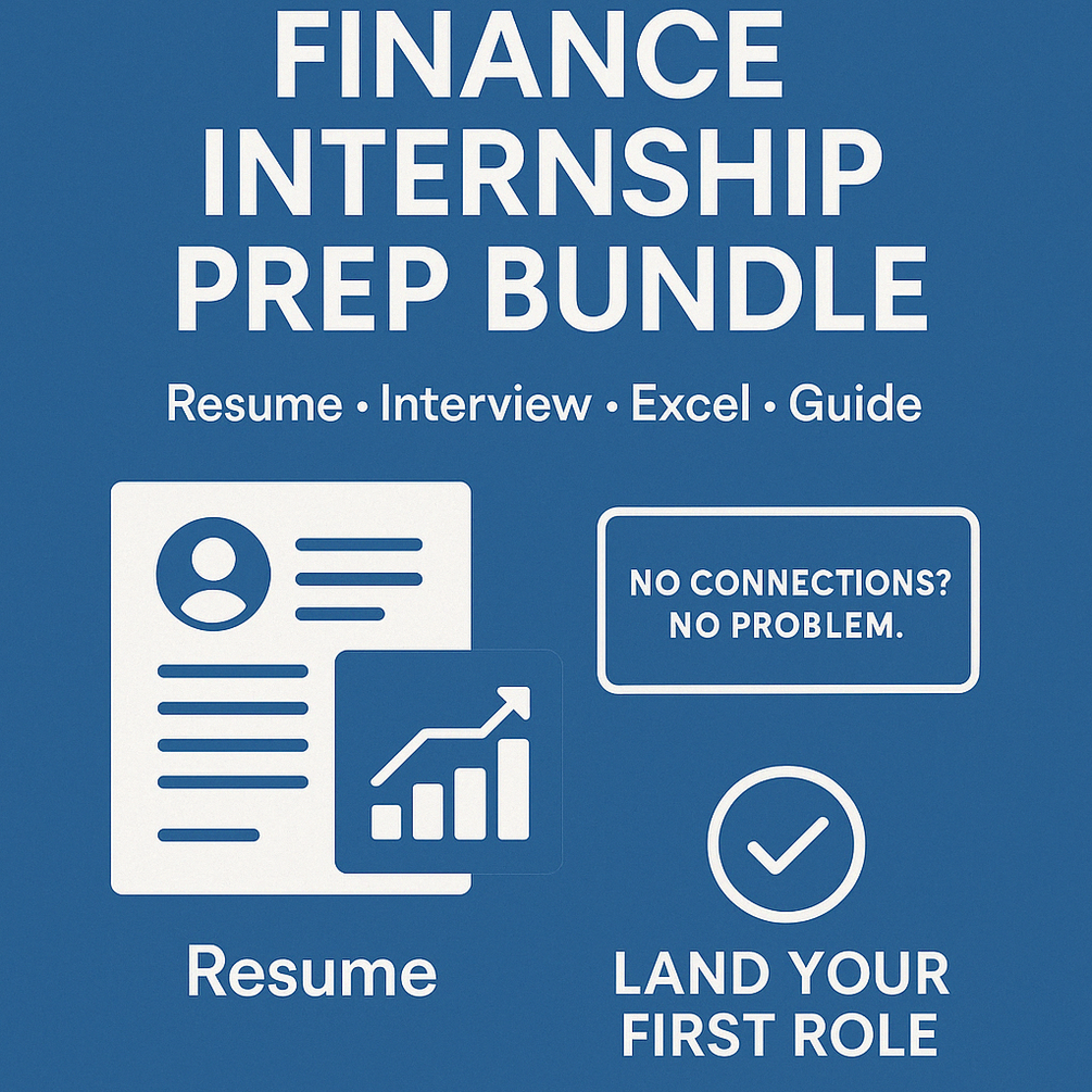 Finance Internship Prep Bundle
