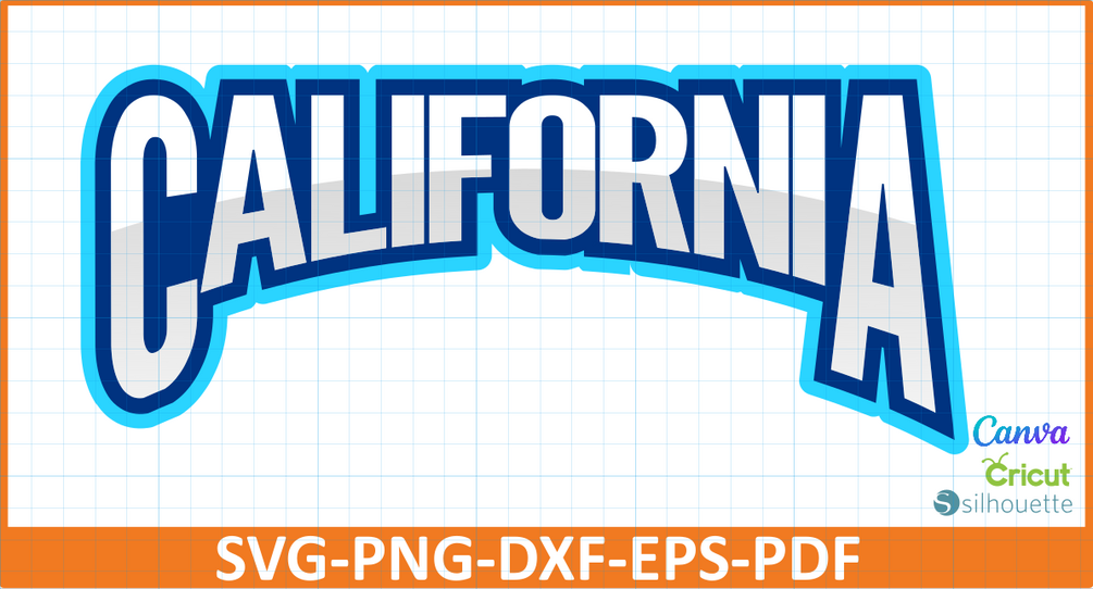 California SvG,PnG,DxF,EpS,PdF file,Ready for Canva,Cricut,Silhouette ...