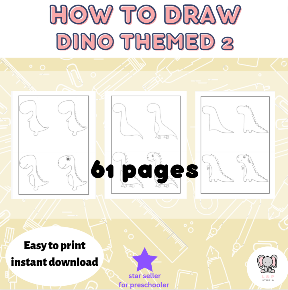 How to draw Dinosaurs part 2