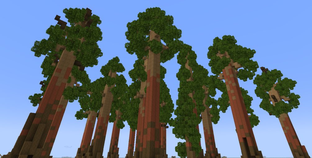 20 Giant Sequoia Schematics for Minecraft