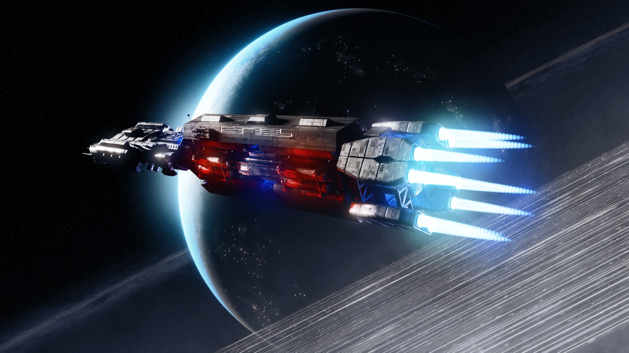 Sci-fi Spaceship kitbash Vol.3 | 250+ pieces | 6 PBR textures