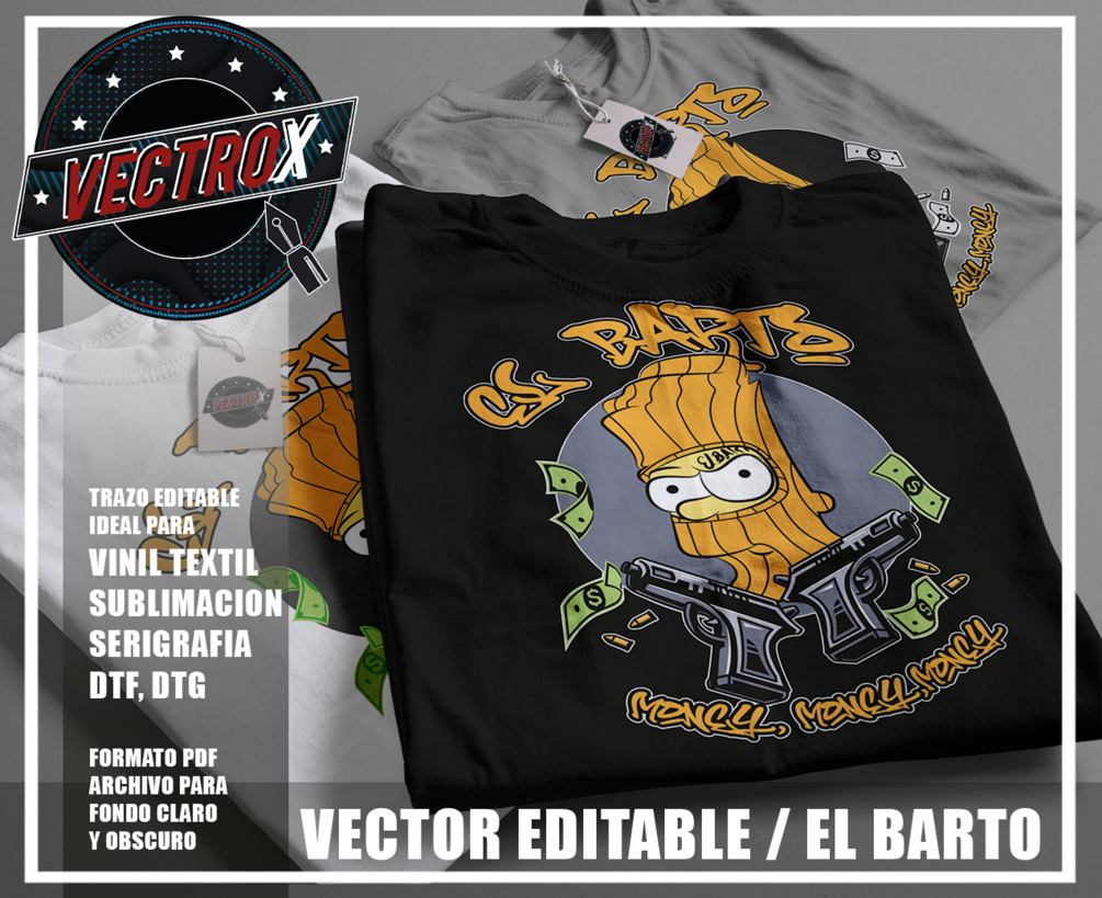 Vector Editable - El Barto