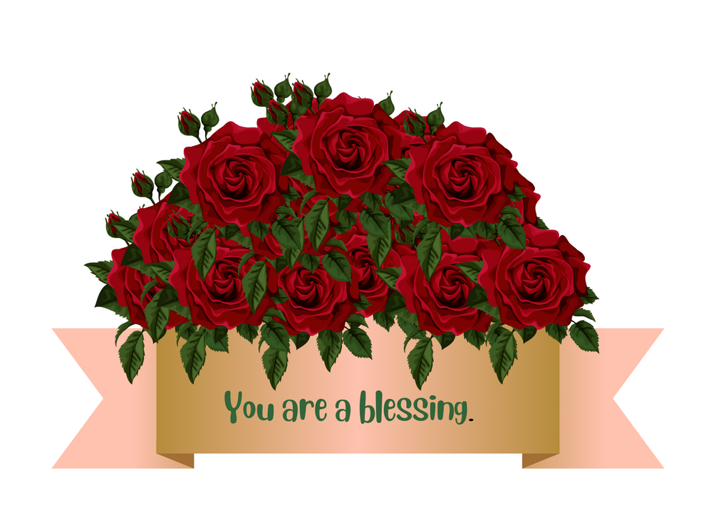 Floral Rose E-Card/GIF