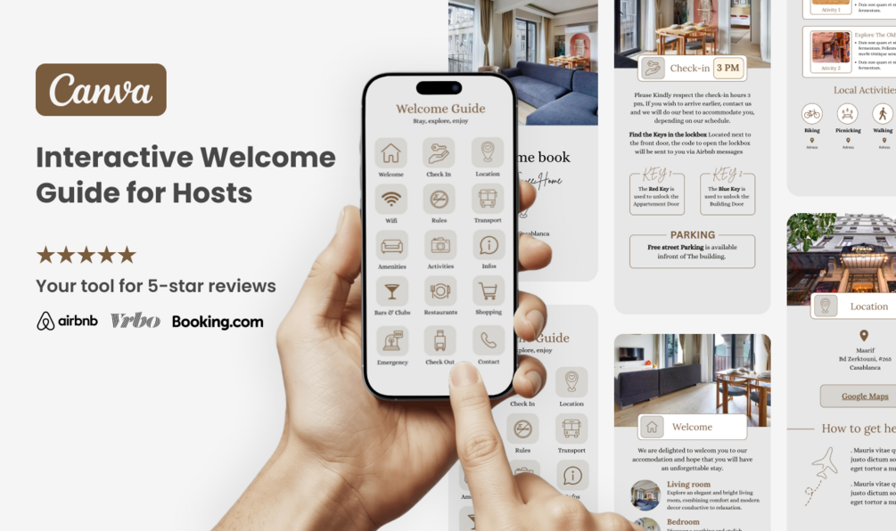 Interactive Welcome Book Template
