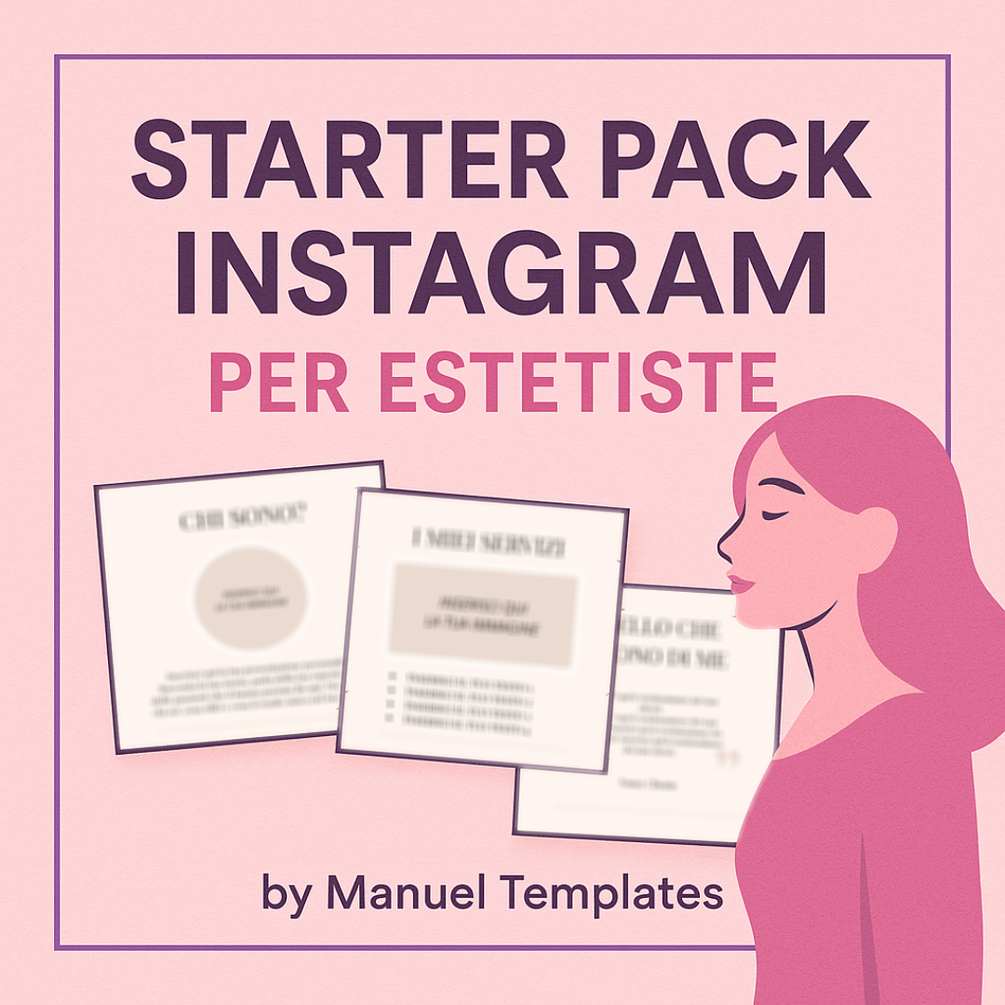 Instagram Starter Pack – Canva Template Carosello per Estetiste | Post ...