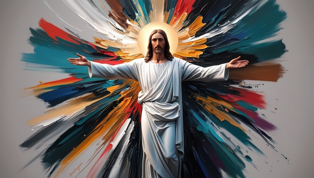 Mesmerizing Abstract Expressionism Images of Jesus 🙏 #AbstractArt # ...