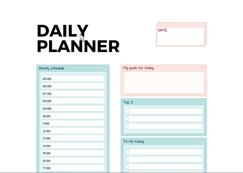 Customizable Daily & Weekly Planners – Canva Template Pack | PDF All in ...