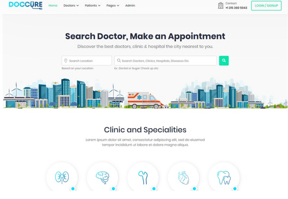 Doccure - Doctor Appointment Booking