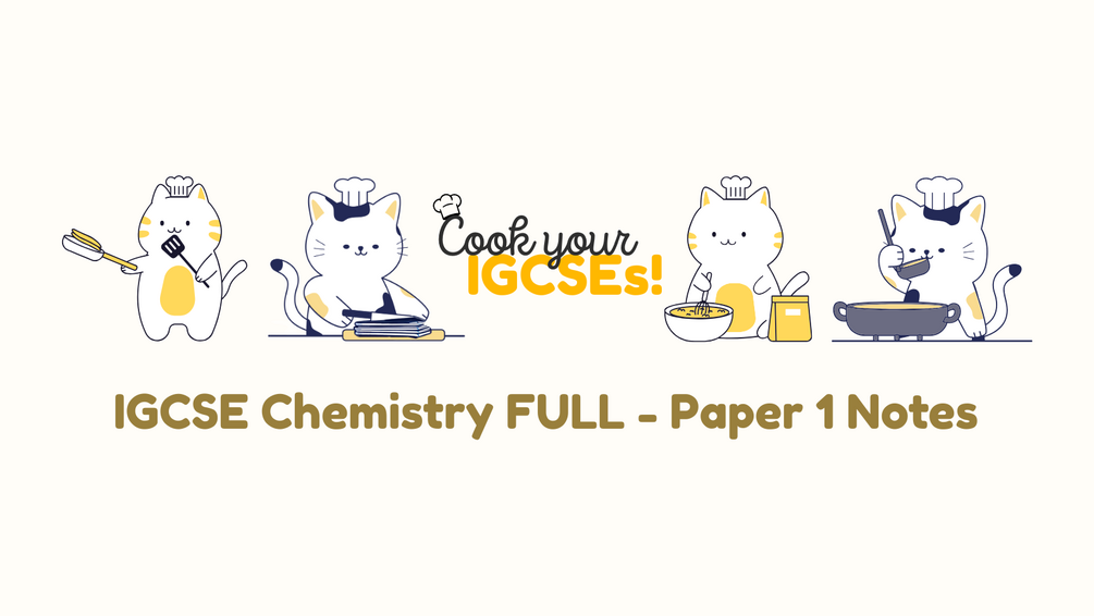 IGCSE Chemistry Paper 1 Unit-wise Revision Notes