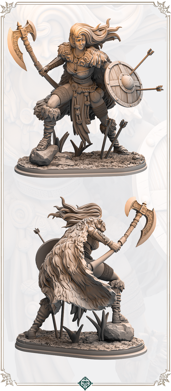 Legendary Heroes I - 1:12 Fantasy miniatures -pack of .stl files for 3d ...