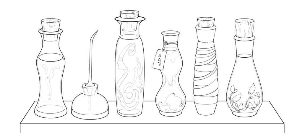 Coloring page ~ Alchemical items
