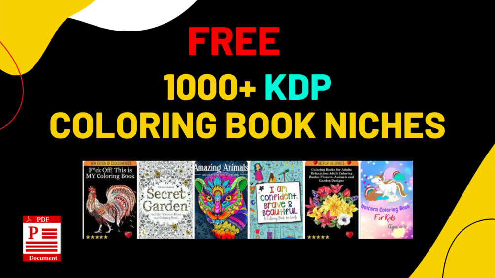 Free 1000+ KDP Coloring Book Niches