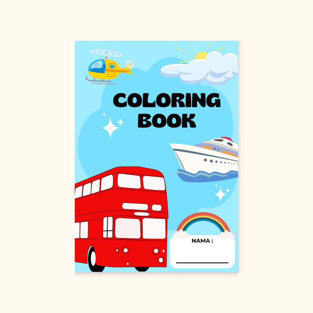 Vehicle Coloring Book