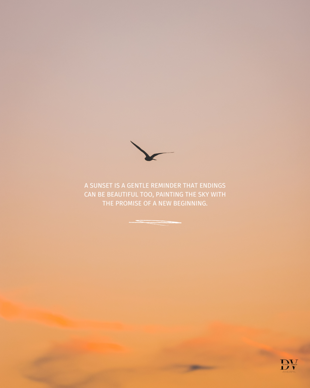 Sunset Serenity | Printable Affirmation Card | New Beginnings ...