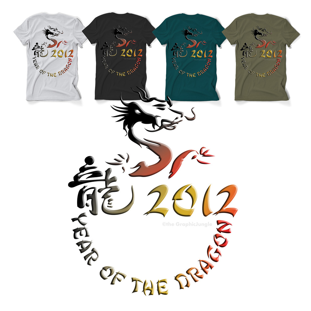 Graphic: "Year of the Dragon" (dragon 4062)