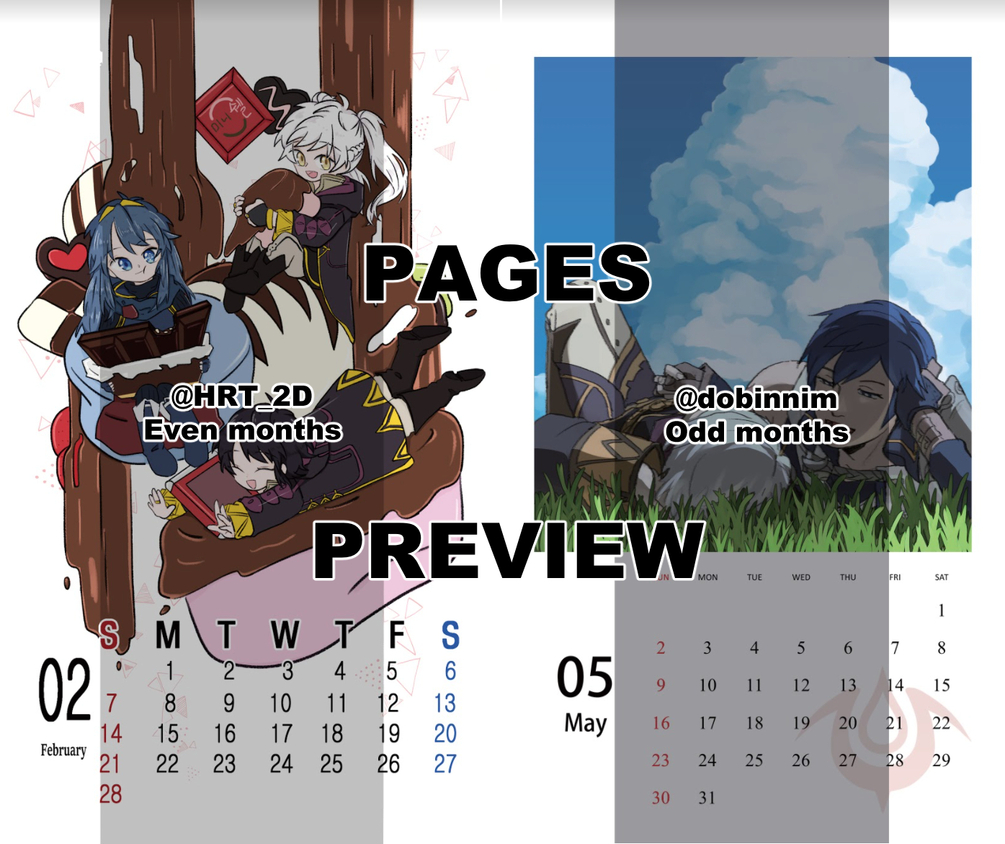 2021 Chrobin calendar