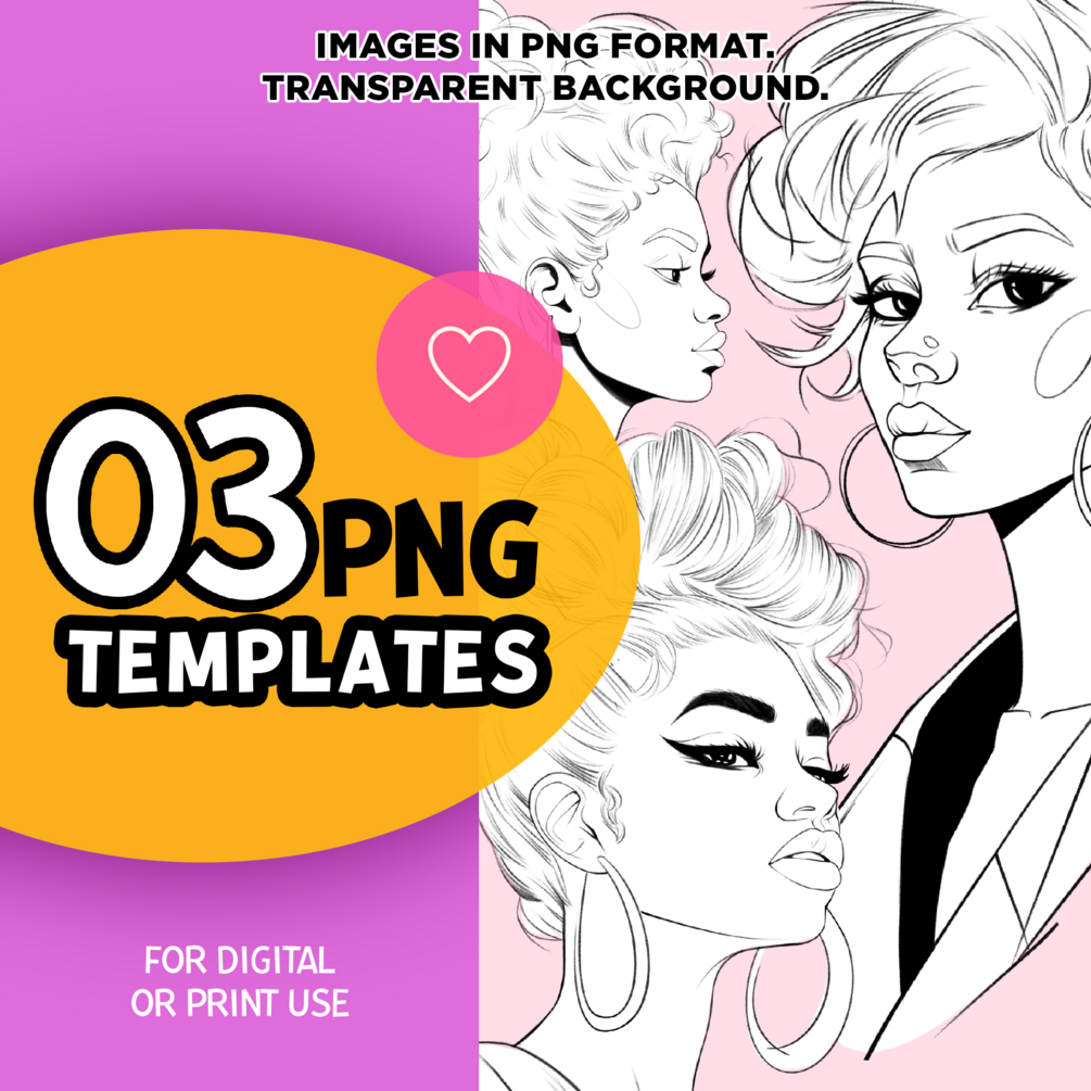 Face Templates PNG, Croquis Template Female, Portrait Templates ...