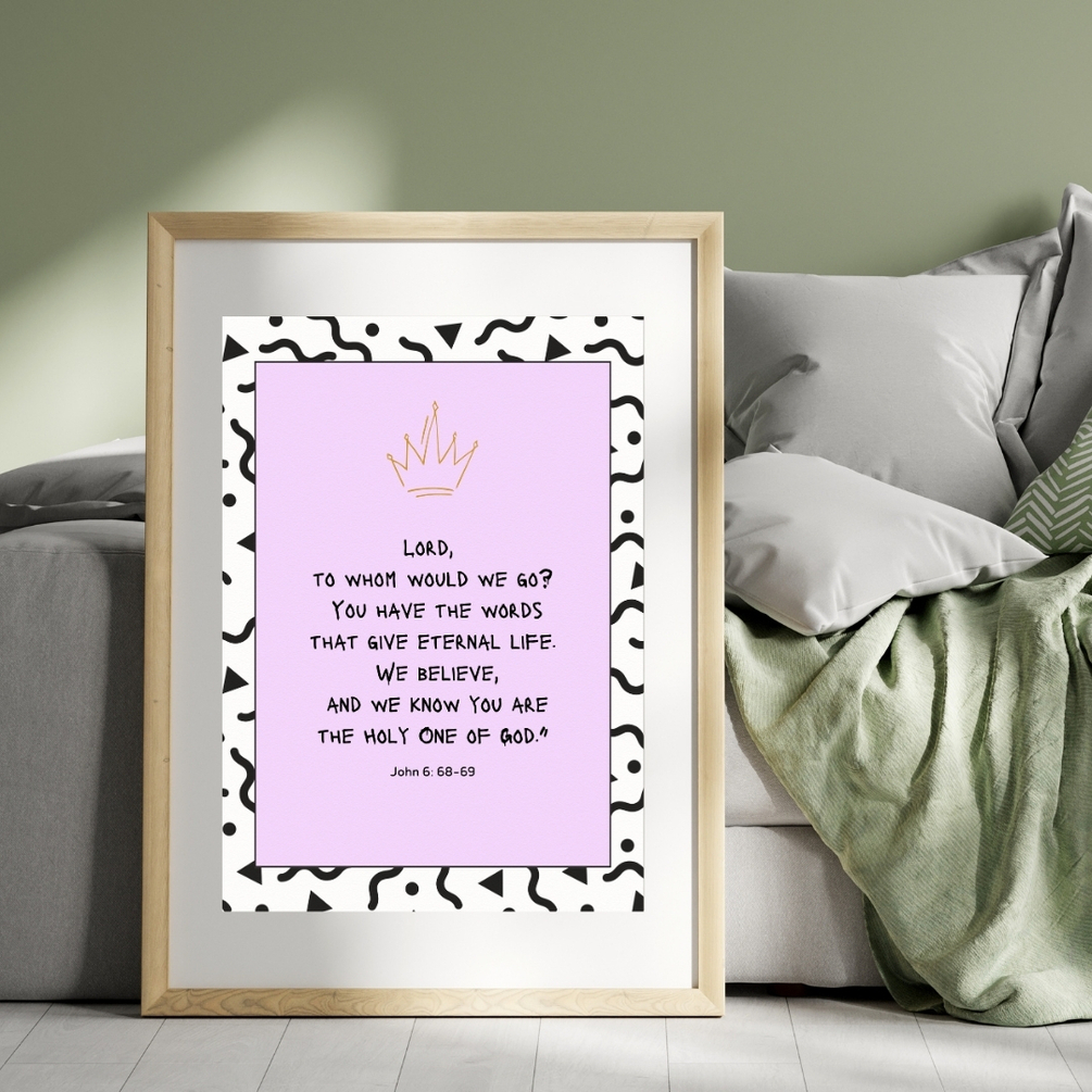 Words that give Eternal Life - Christian Wall Art