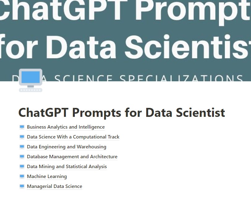 Chatgpt Prompts For Data Scientist Hams Ai Tech