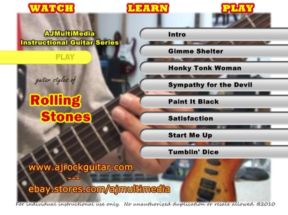 Learn Guitar Style of Rolling Stones