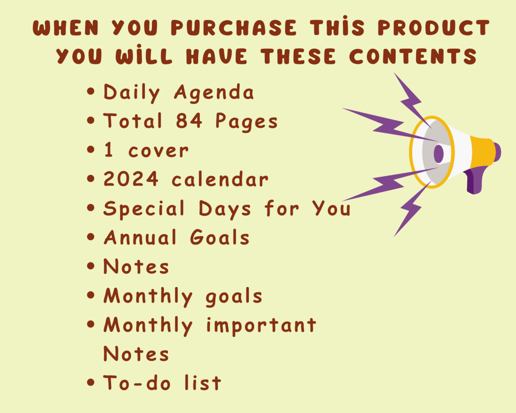 2024 Daily Agenda / Daily Agenda Goodnotes / Daily Agenda Slides ...