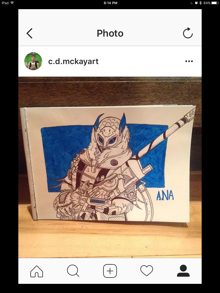 Overwatch ANNA Postcard