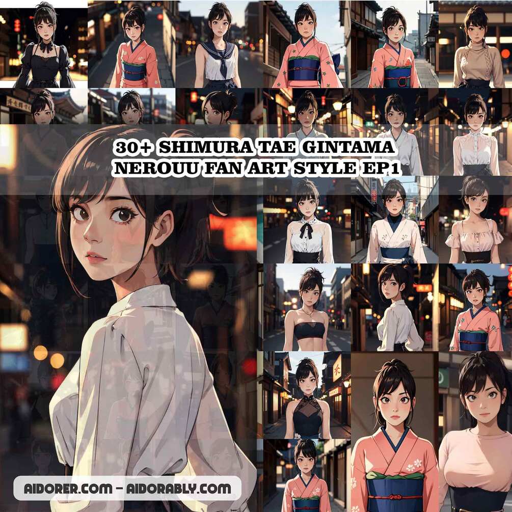 30+ SHIMURA TAE GINTAMA NEROUU FAN ART STYLE EP1