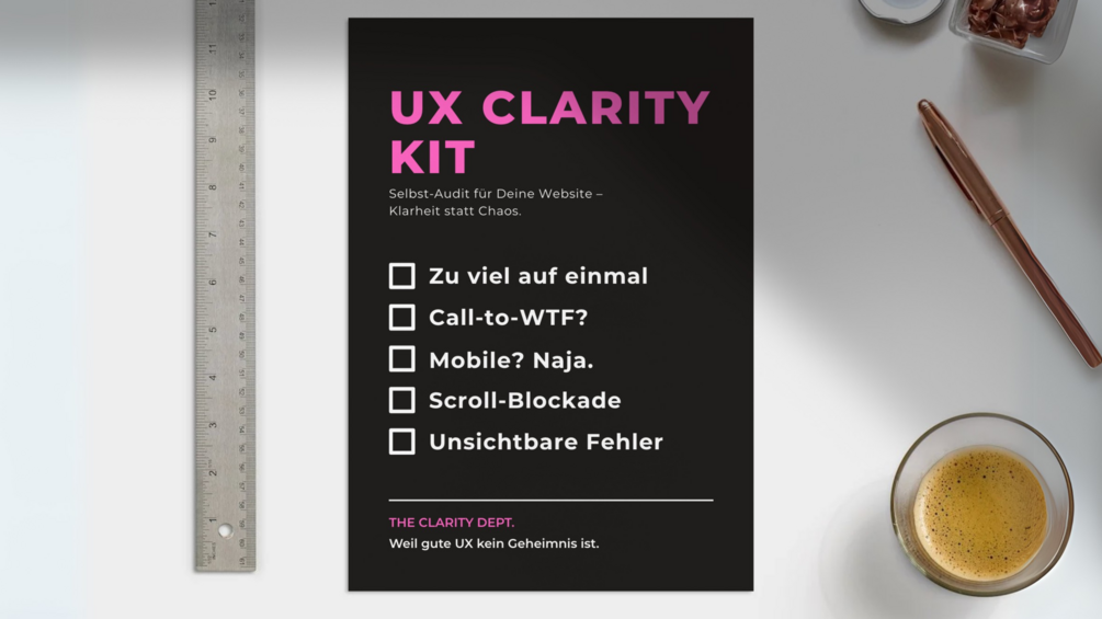 UX Clarity Kit – Mach deine Website zu einem Nutzerliebling