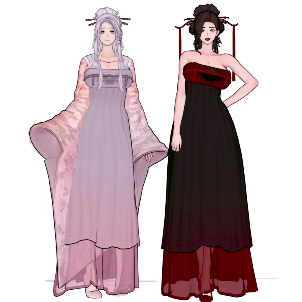 [KK,Female] 白&黑