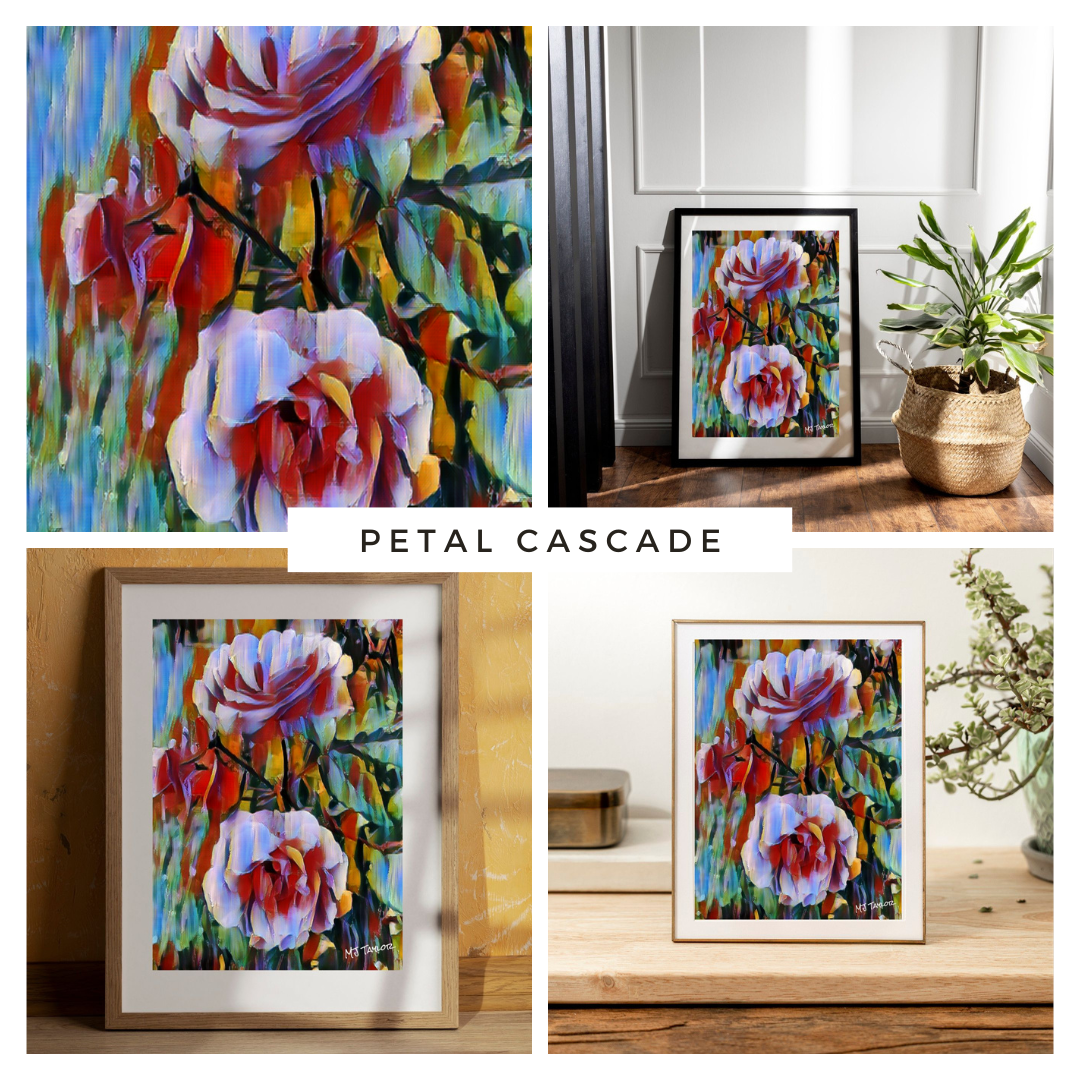 ~NEW~ Printable Artwork | Petal Cascade | High-Quality Printable Art ...