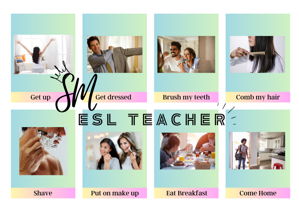 Daily Routine Flash Cards