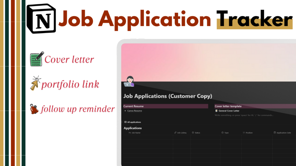 Notion Template: Job Application Tracker