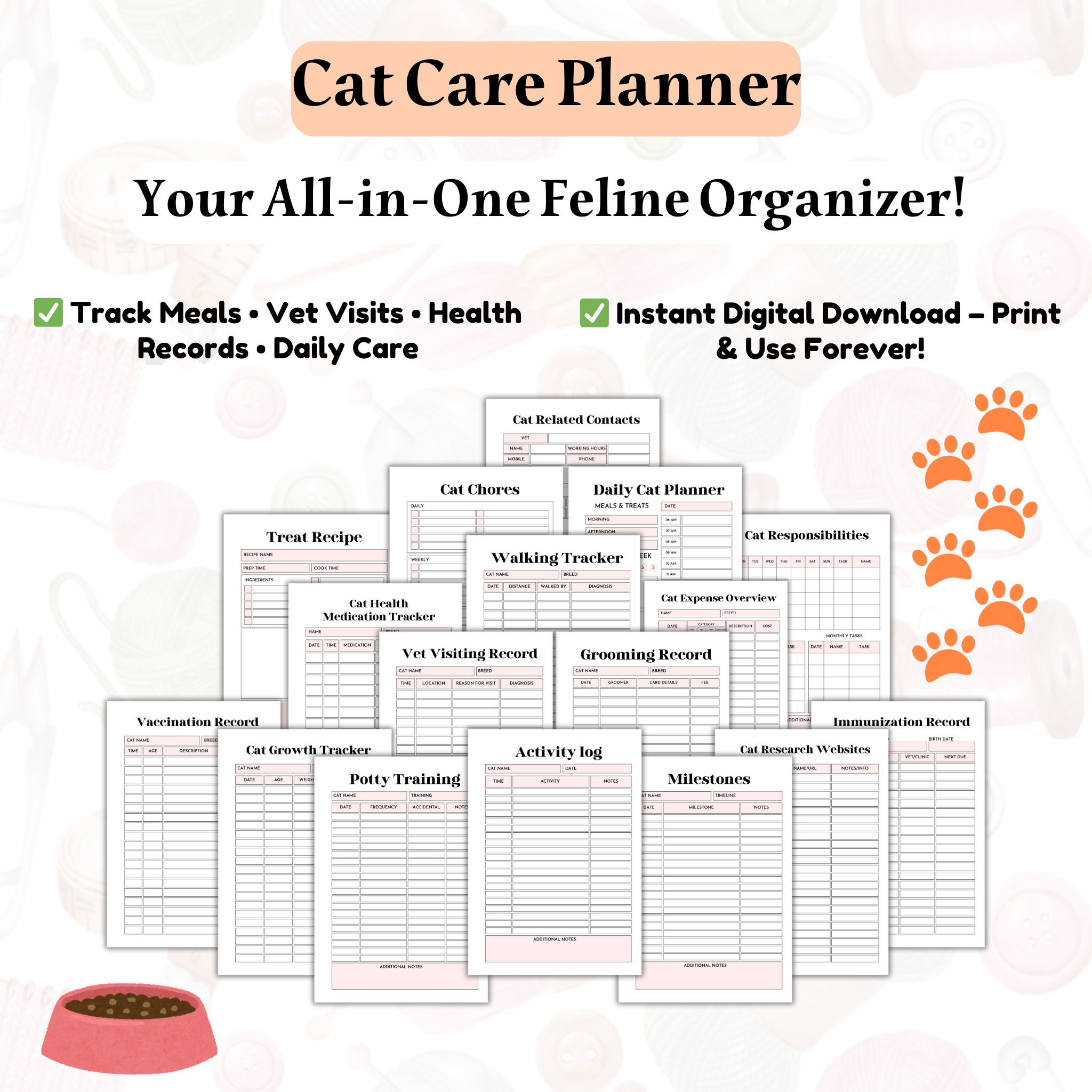 Cat Care Planner