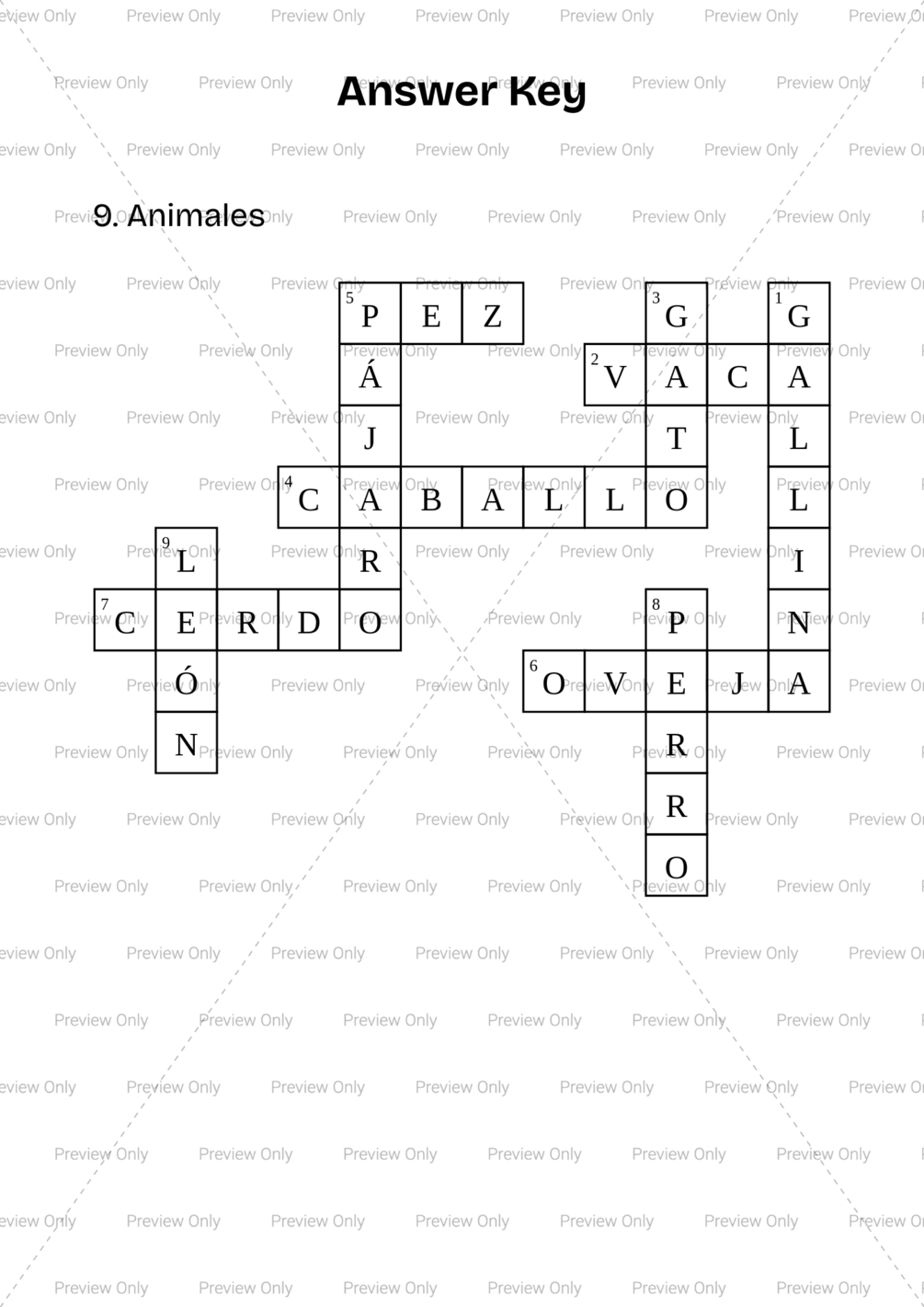 Learn Spanish with Crosswords: A1