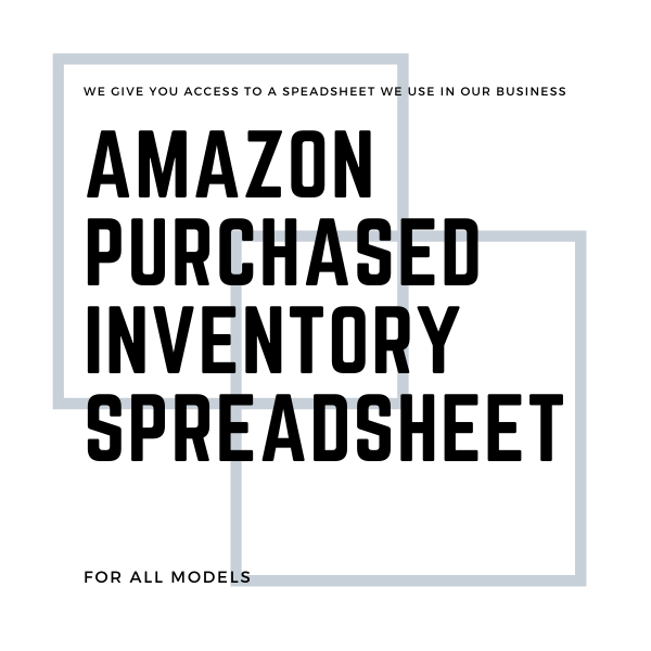 Amazon Purchased Inventory Spreadsheet