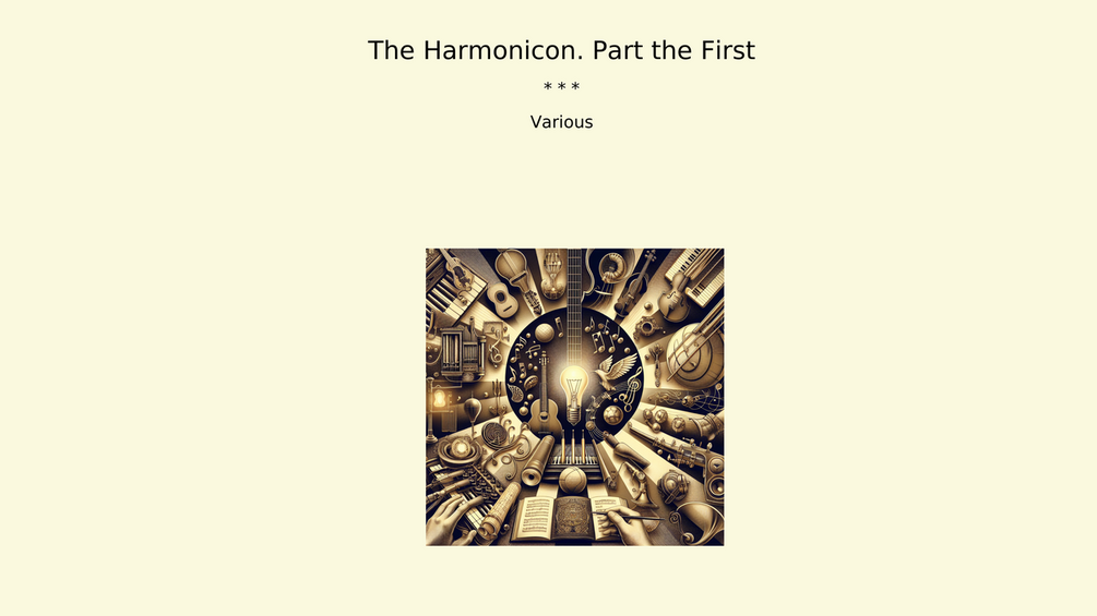 The Harmonicon. Part the First