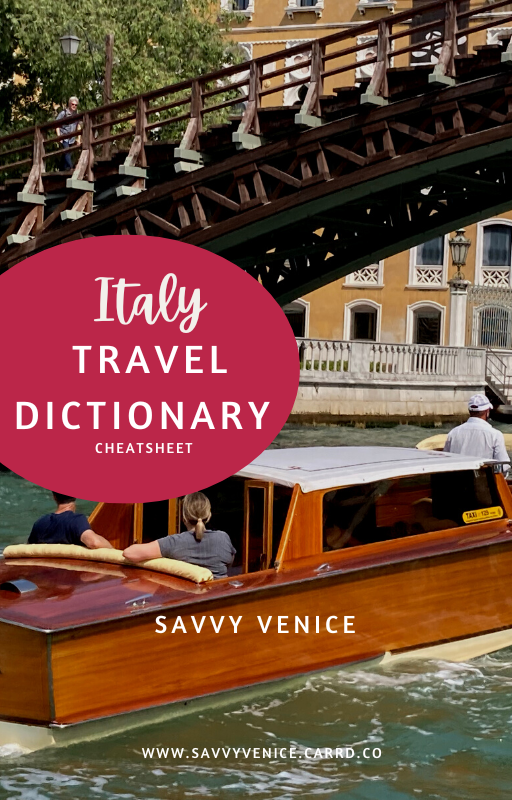 Italy Travel Dictionary Cheat Sheet Ebook