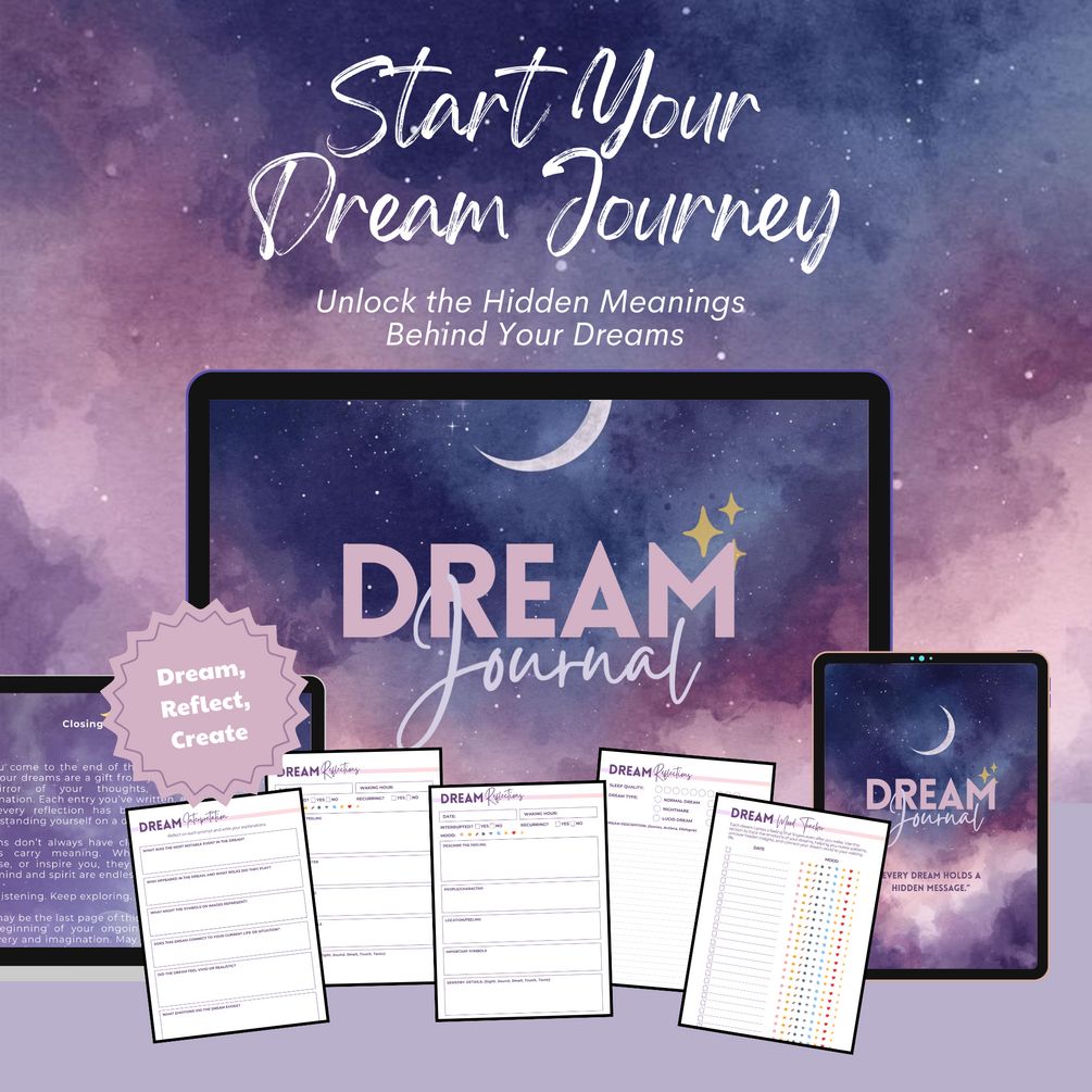 Dream Journal Planner | Guided Dream Journal Prompts, Sleep Diary ...