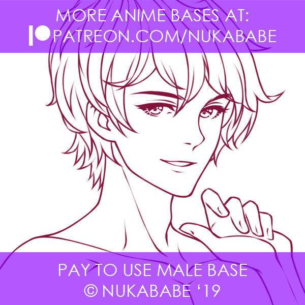 P2U Anime Male Base: Head to Hips [from Anime Base Set #37]