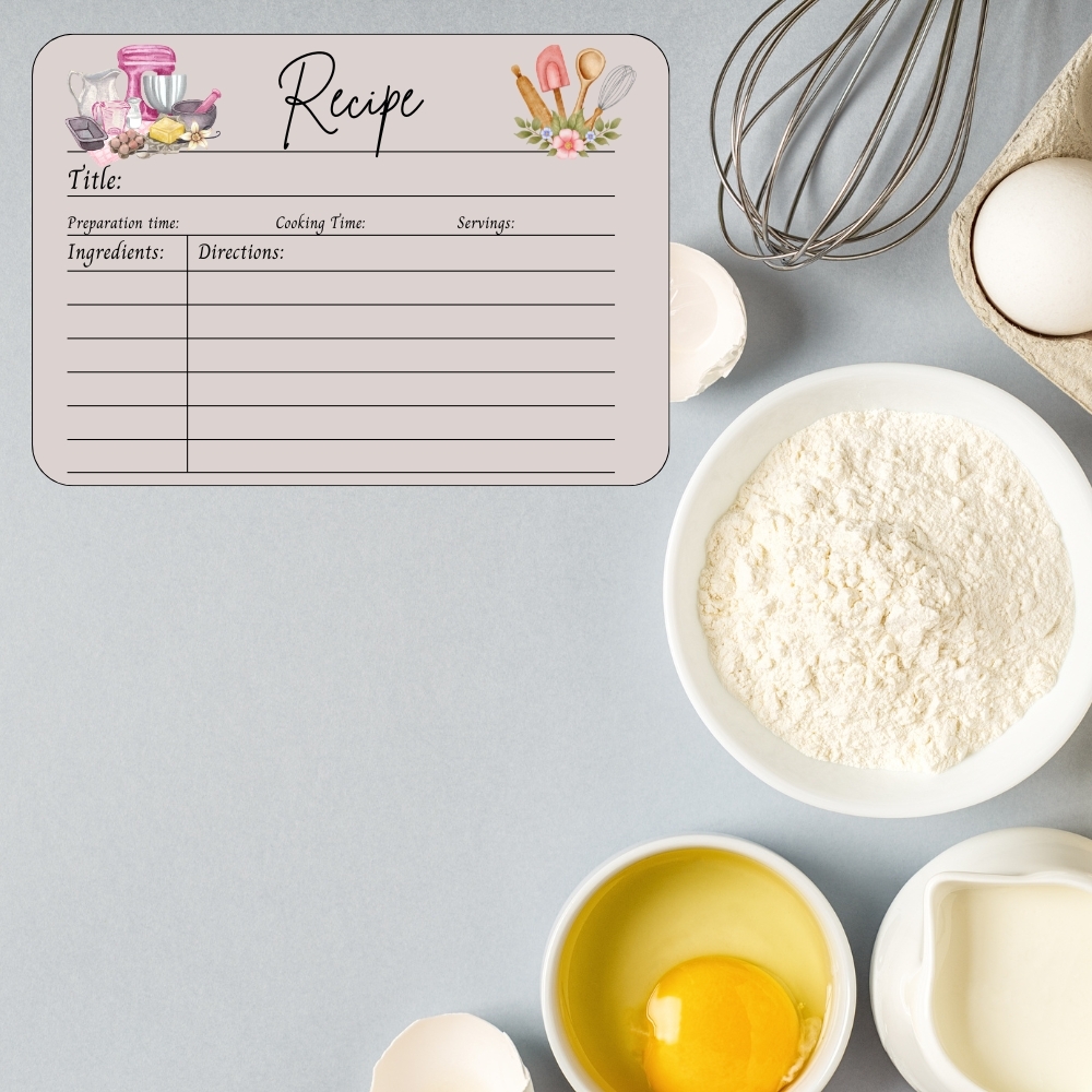 Simple Recipe Cards