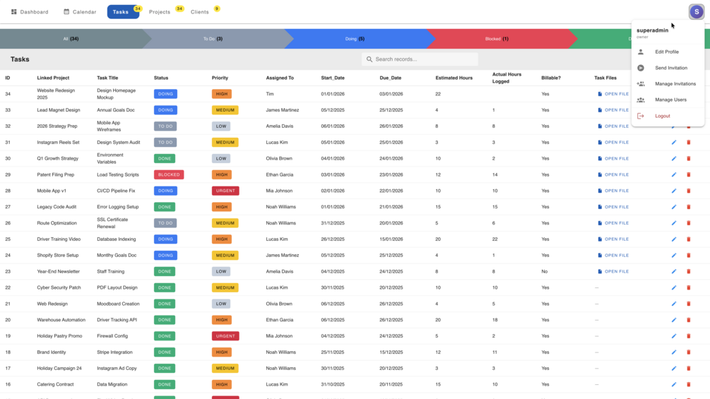 🚀 Complete Client & Task Management Platform using Google Sheets # ...