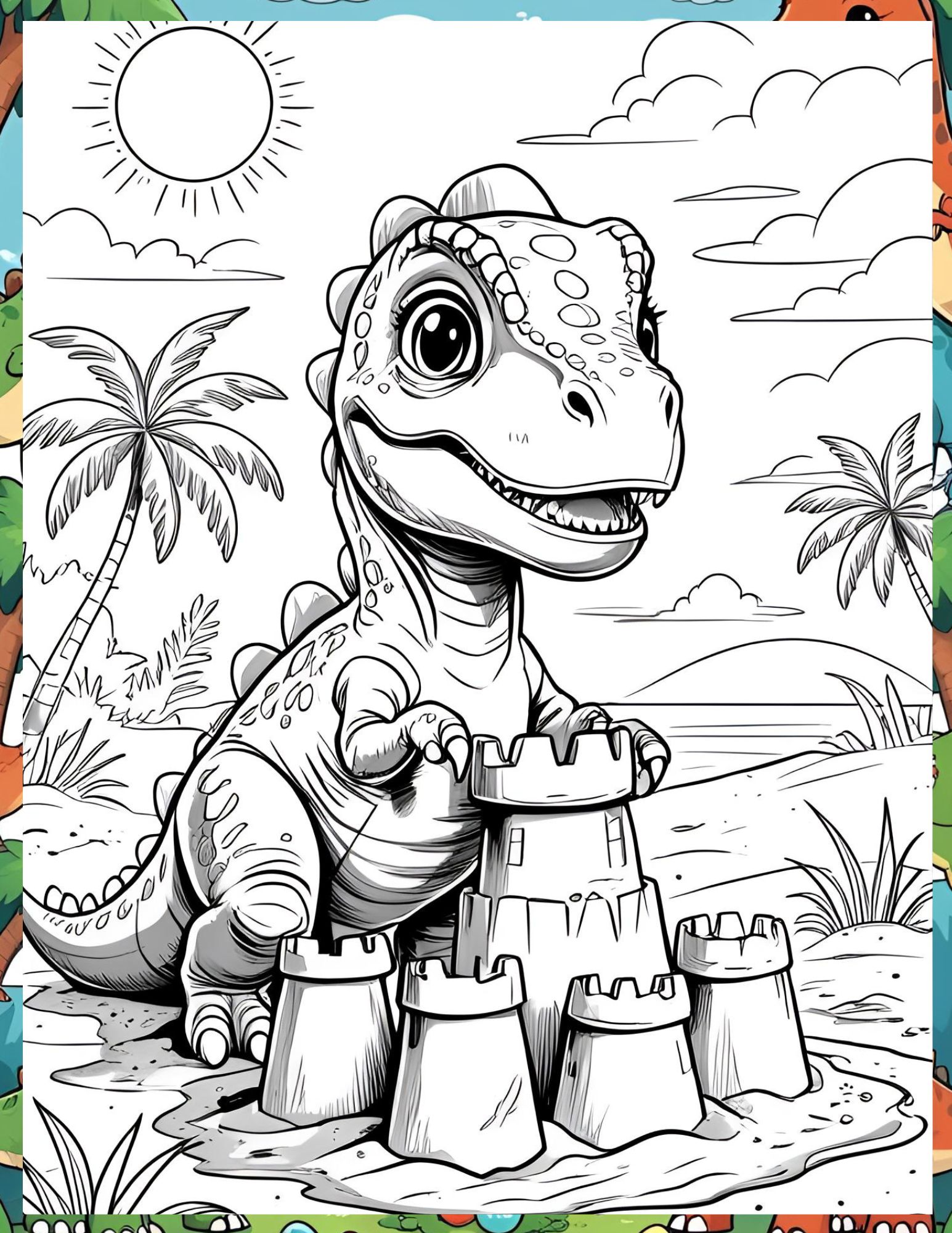 Dinosaur Coloring Book for Kids"