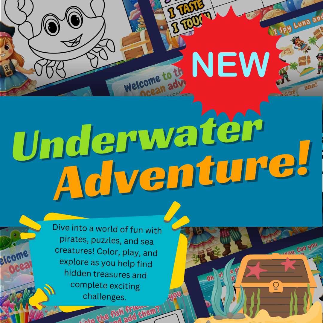 Ocean Pirate Adventure Busy Book 100-page